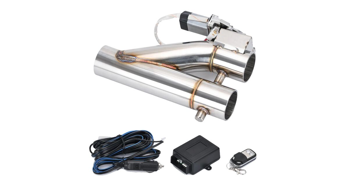 Electric Exhaust Cut Out Valve, Double Valve, Wireless Remote Control ...