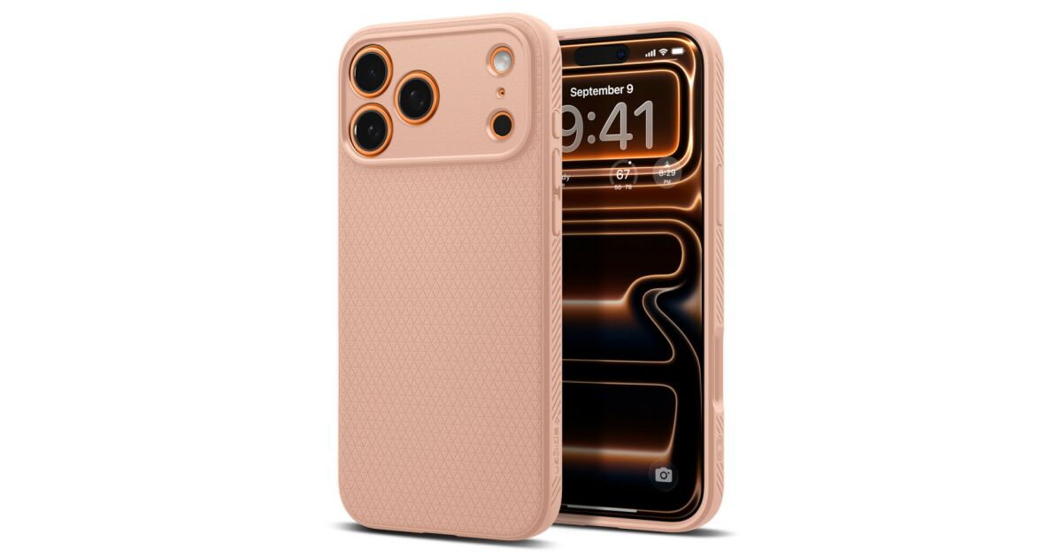 Spigen Liquid Air Apple iPhone 17 Pro Max tok, Rose Titanium, rozéarany ...