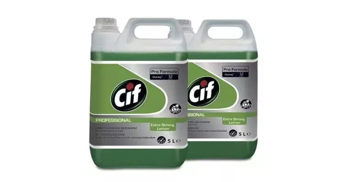 Cif Dishwash Extra Strong Lemon kézi mosogatószer 5L (2db/karton ...