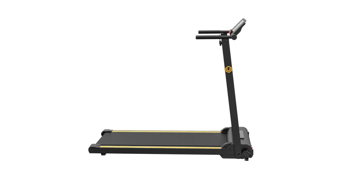 UREVO Foldi Mini foldable electric treadmill (black and orange ...