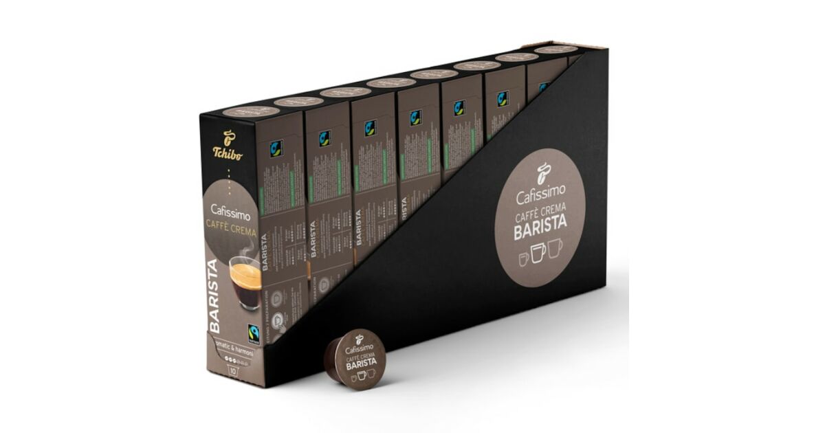Cafea capsule Tchibo Cafissimo Barista Caffe Crema, 10 capsule, 80 g ...