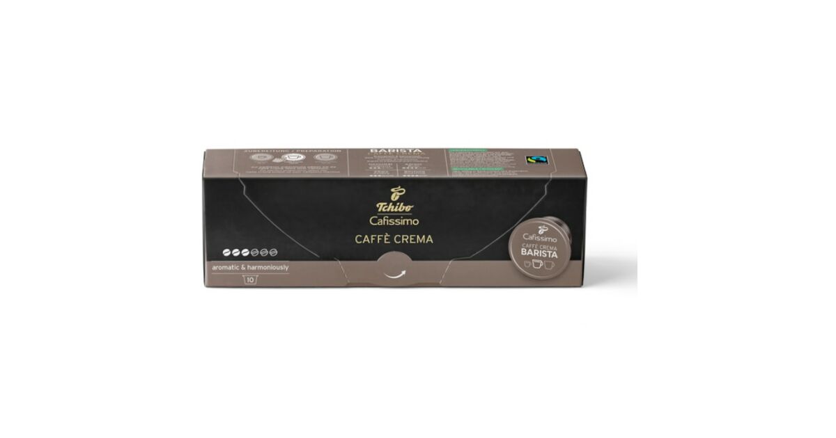 Cafea capsule Tchibo Cafissimo Barista Caffe Crema, 10 capsule, 80 g ...