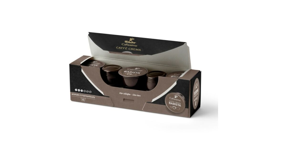 Cafea capsule Tchibo Cafissimo Barista Caffe Crema, 10 capsule, 80 g ...