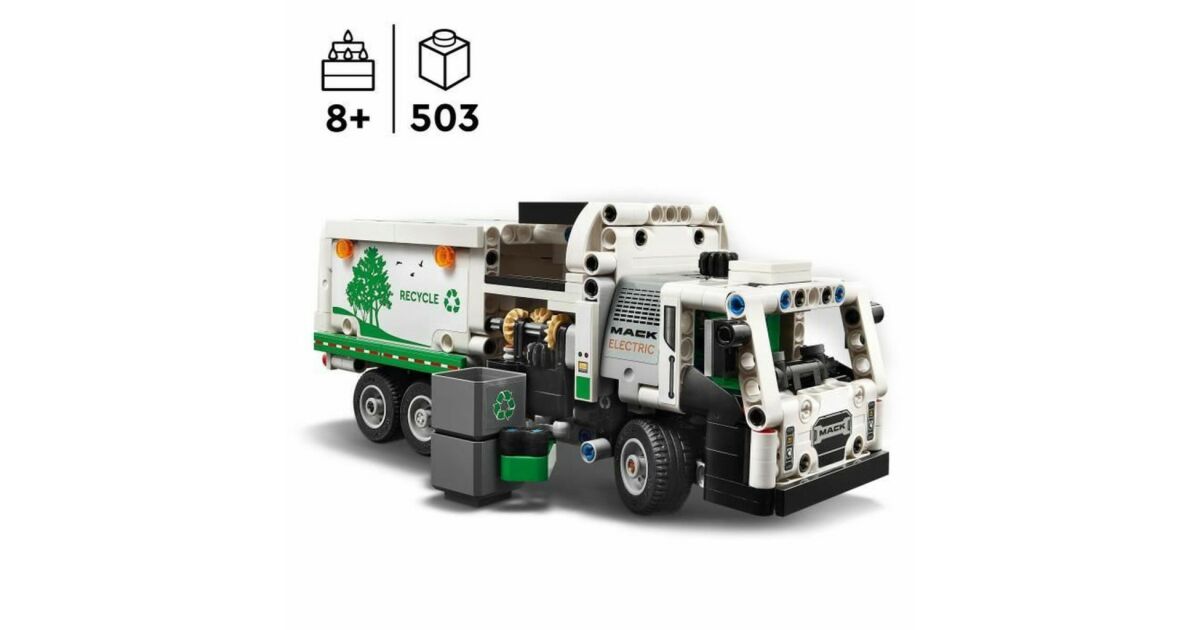 Playset Lego 42167 Mack LR Electric Garbage Truck | Pepita.hu