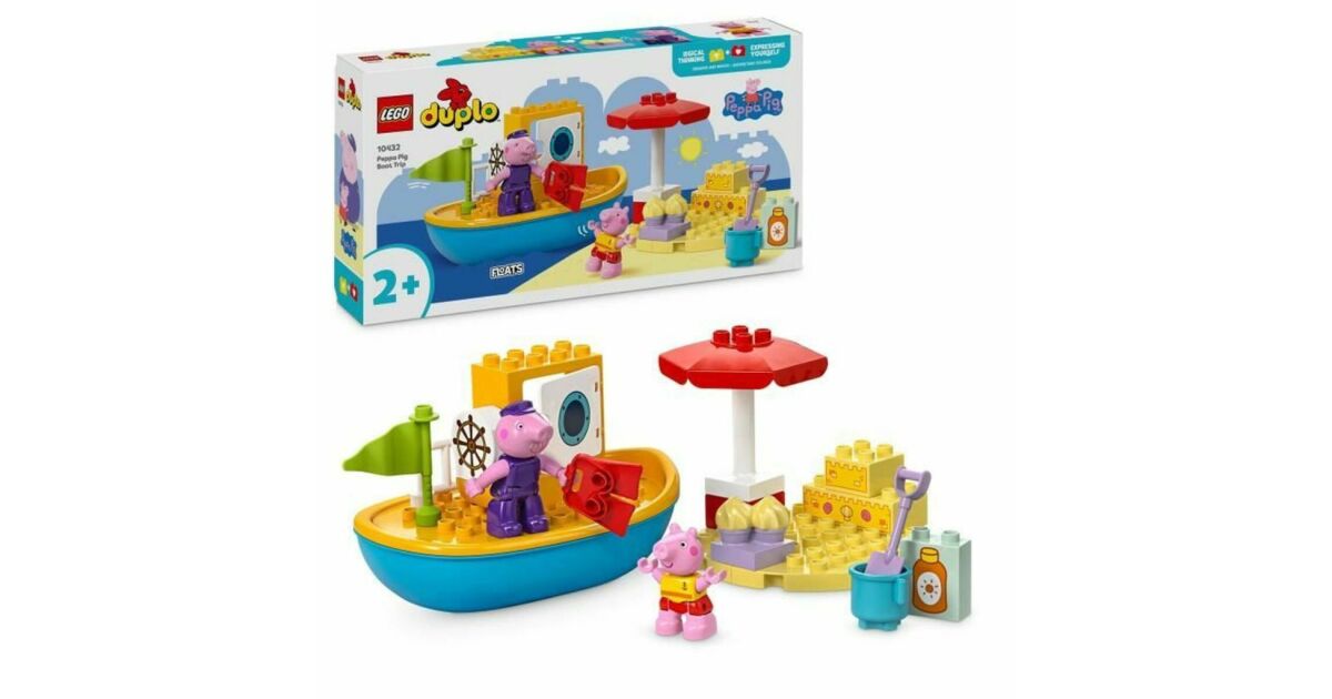 Építő készlet Lego Peppa Pig's Boat Trip Többszínű | Pepita.hu