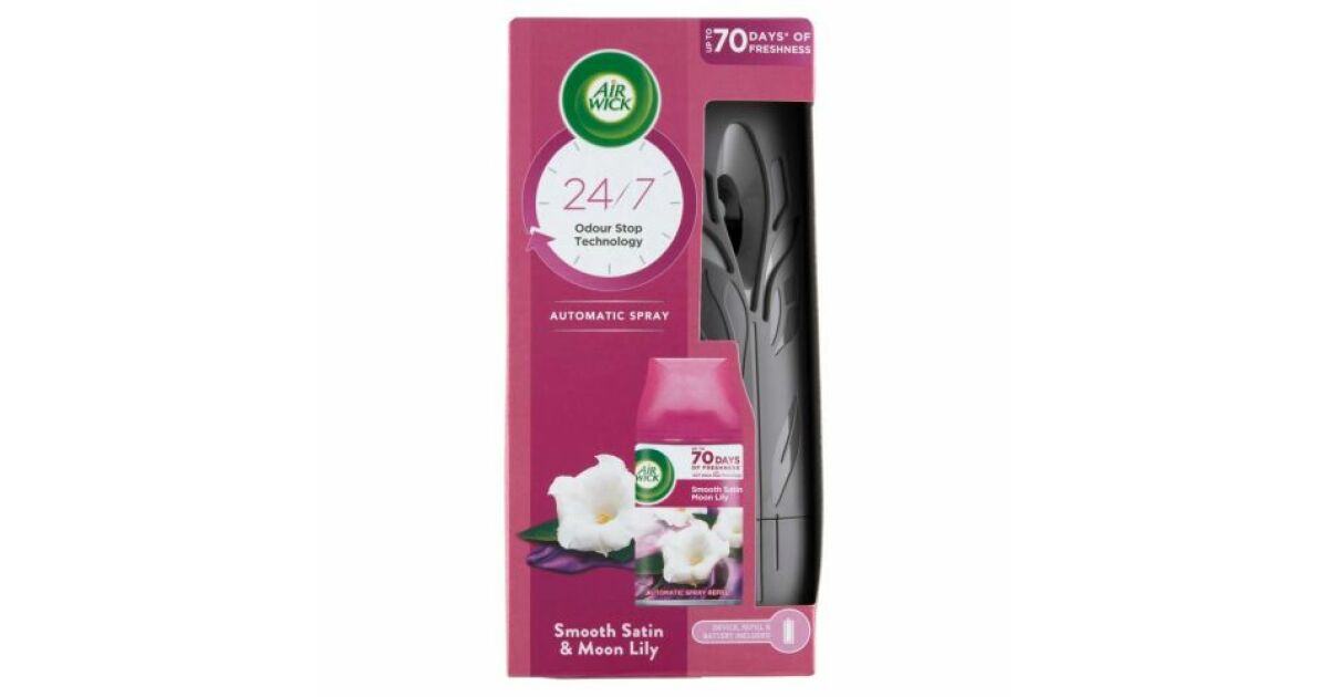 Air Wick Freshmatic utántöltő csomag Bársonyos Szatén és Éji Liliom ...