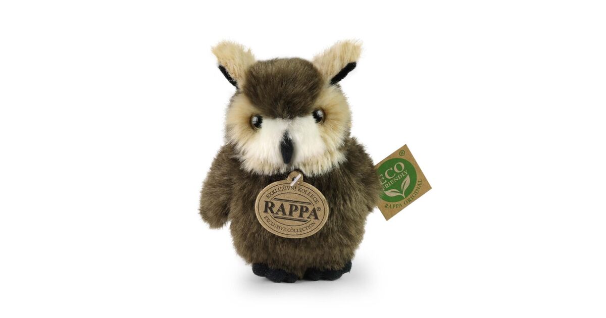 Rappa - Pluszowa realistyczna maskotka Sowa 13 cm Eco-Friendly | Pepita.com