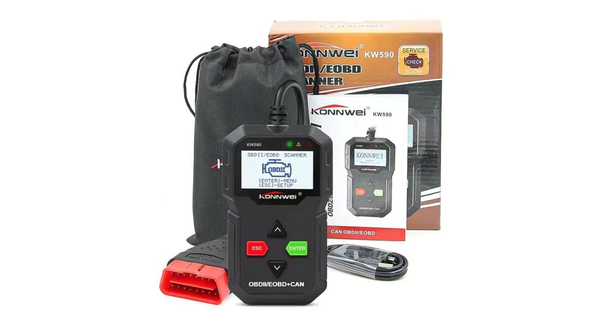 Techstar OBD2 KW590 autódiagnosztika, hibakijelzés és leírás | Pepita.hu