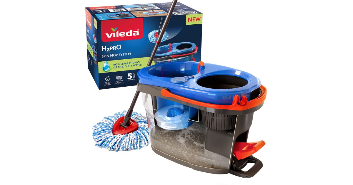 Set de mopuri cu pedală Vileda H2PrO | Pepita.com