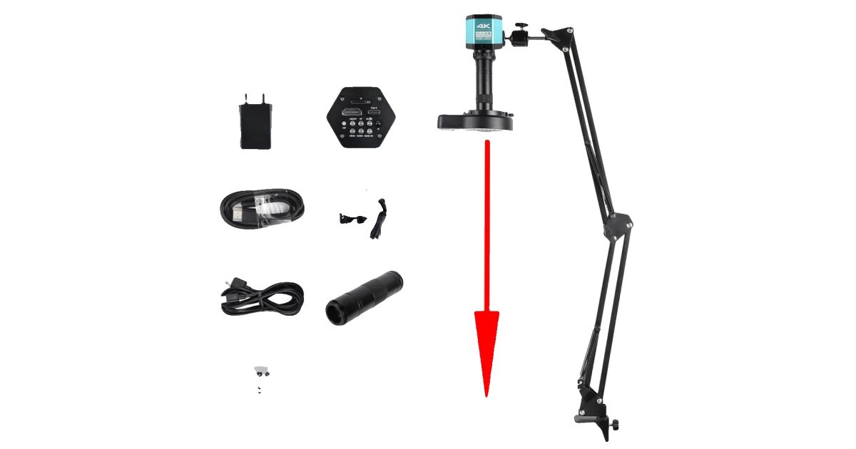 Digitális mikroszkóp, 4K videórögzítés, nagy felbontású képalkotás, 4K ...