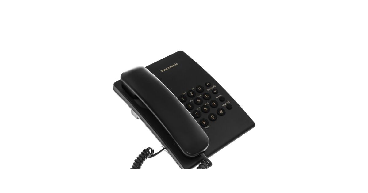 Telefon fix cu fir Panasonic, functie redial, Negru (KX-TS500PDB ...