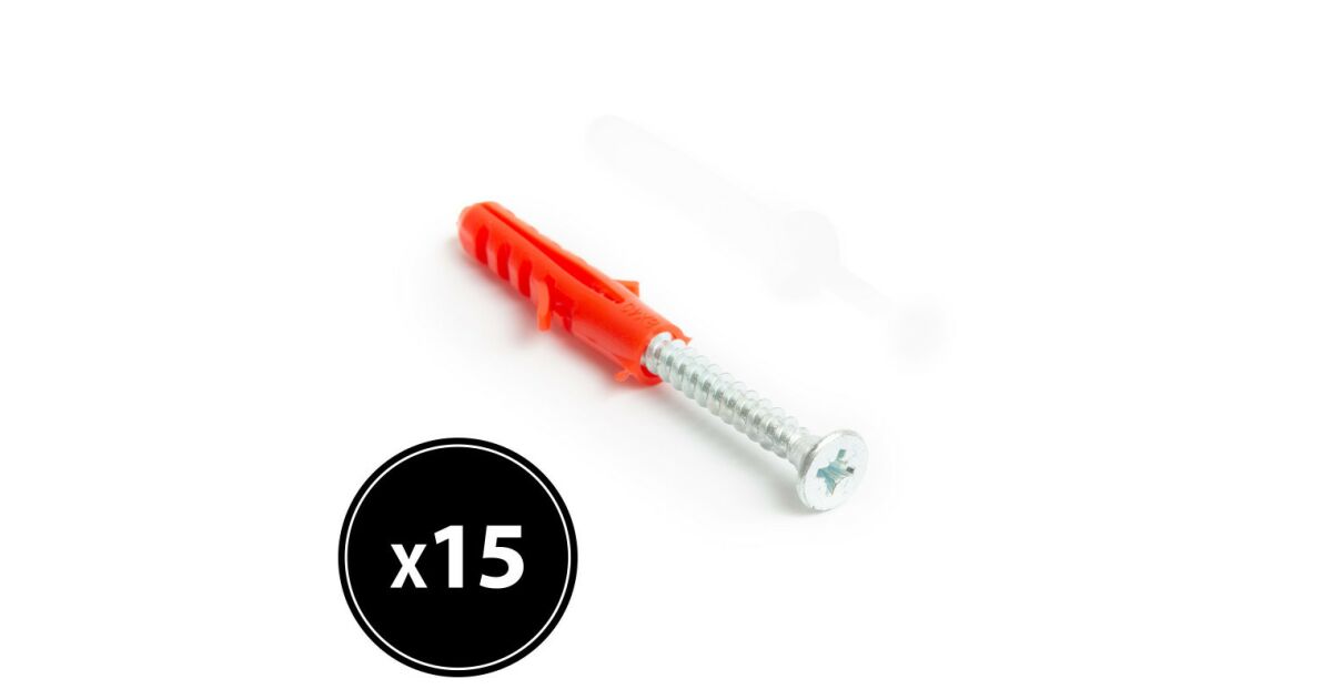 Dibluri și șuruburi Handy - 8 x 40 mm - 15 buc / pachet | Pepita.com