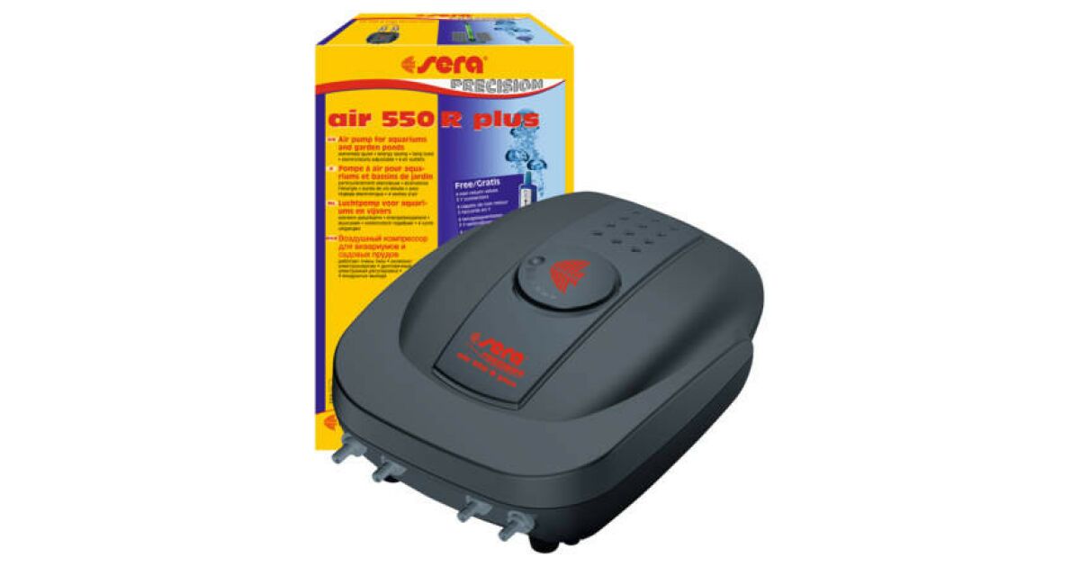 Sera Air 550 R Plus | Levegőpumpa 4db csatlakozóval és szabályzóval ...