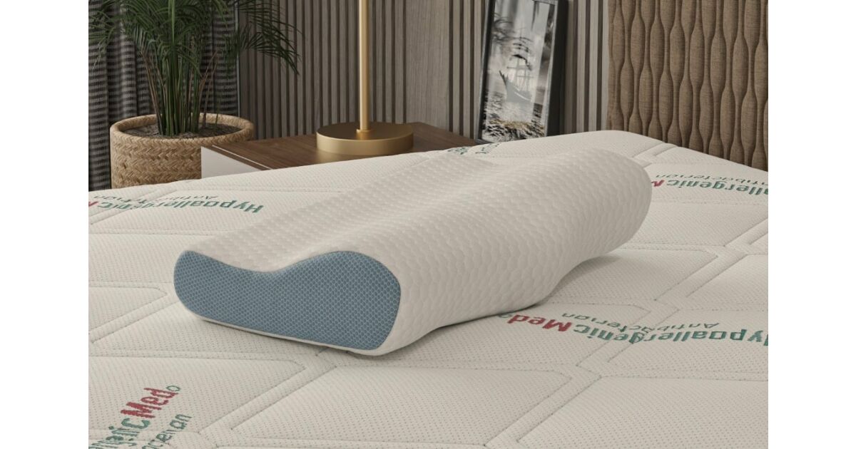 Perna ergonomica Memory Somnia® 3D Air Mesh, sustinere exacta pentru ...