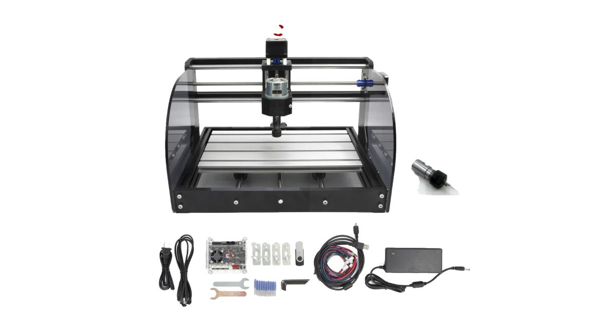 CNC Router 3018 Pro MAX, asztali kivitel, nagy sebességű 9000 fordulat ...