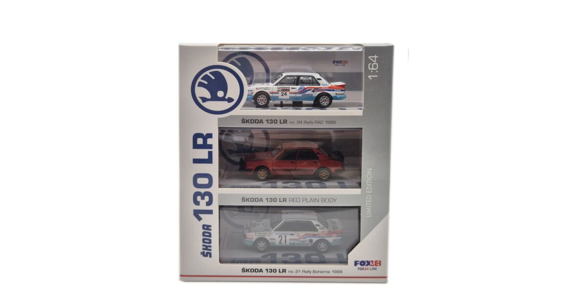 Skoda 130 LR 3 darabos szett - Fox18 - 1:64 | Pepita.hu