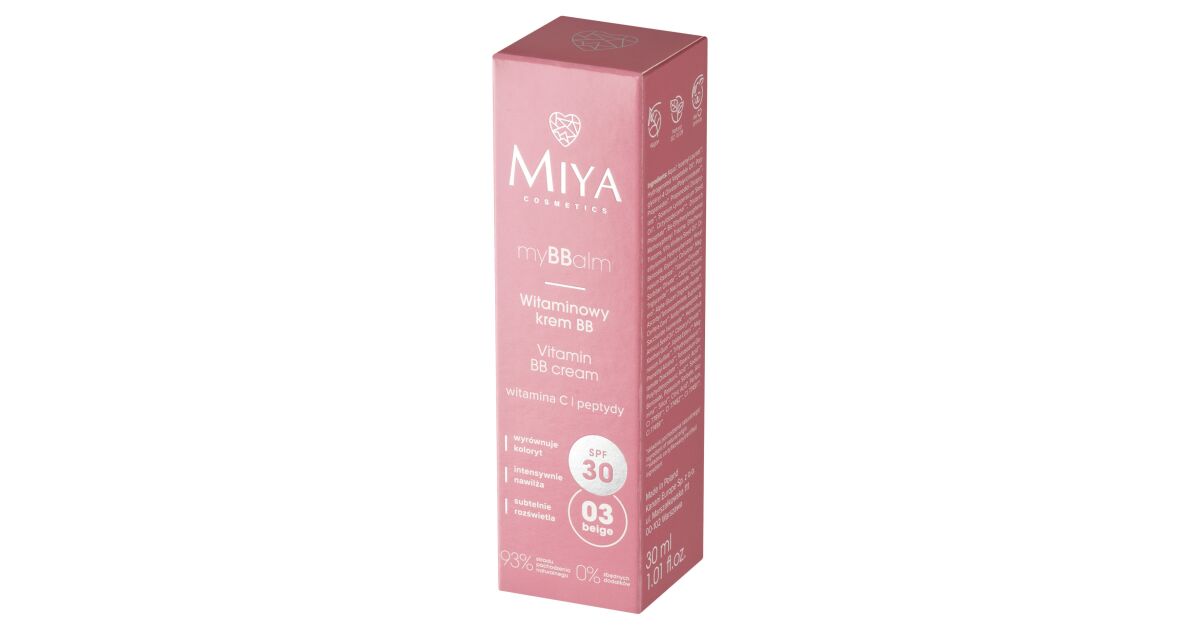 MIYA myBBalm Vitaminos BB krém SPF30 03, 30ml | Pepita.hu