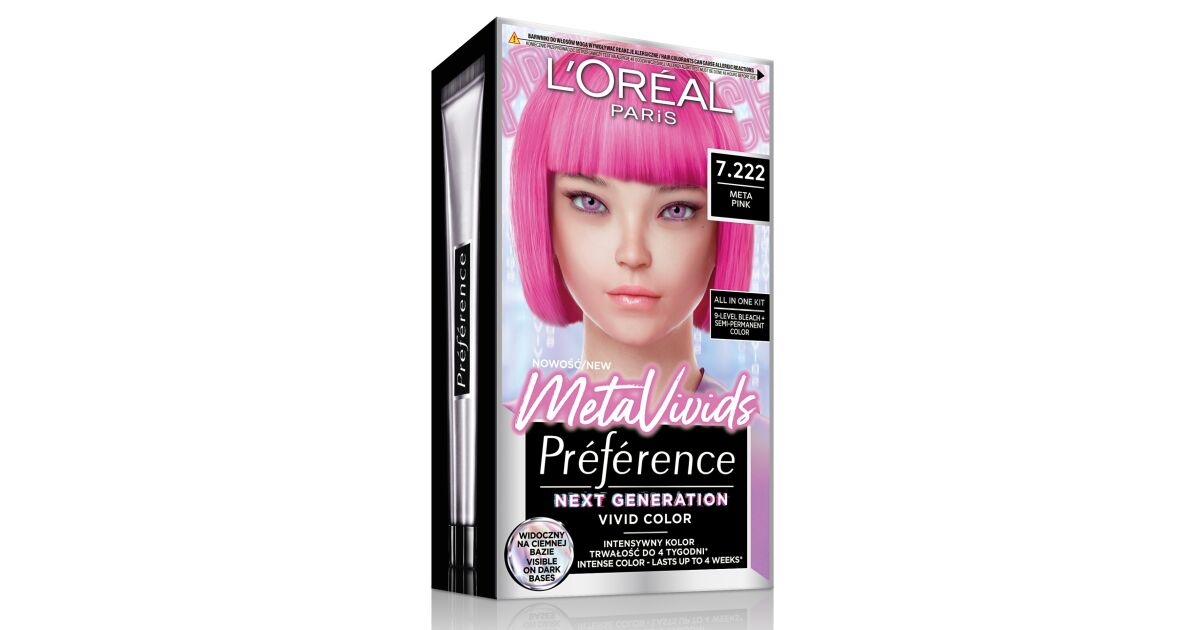 LOREAL PREFERENCE Metavivids Farba do włosów 7.222 PINK | Pepita.com