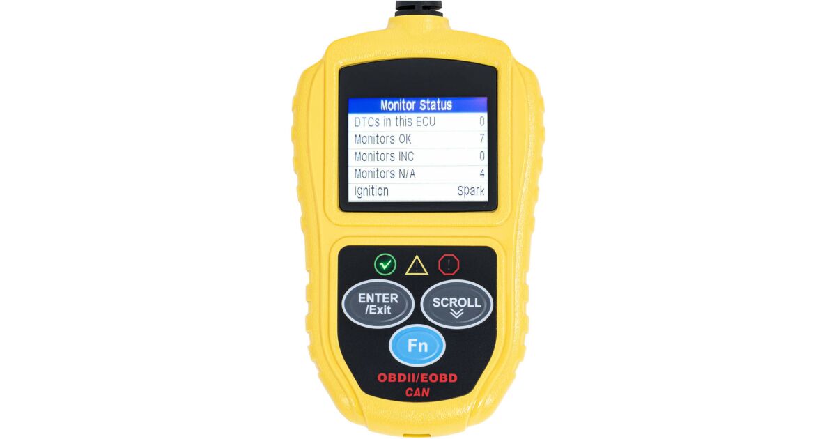 OBD2 8-18V autódiagnosztikai szkenner teszter VIN / ID / CVN / PCM ...