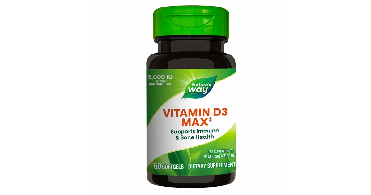 Vitamina D3 5000 UI Natures Way, 60 Capsule, Secom | Pepita.com