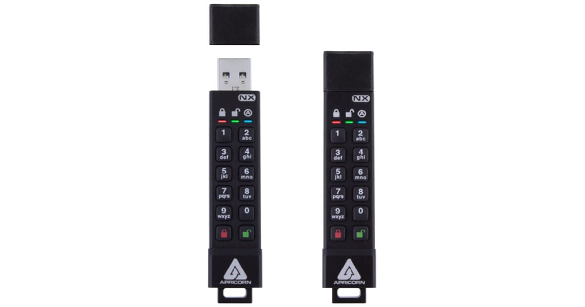 Apricorn ASK3-NX USB-Stick 128 GB USB Typ-A 3.2 Gen 1 (3.1 Gen 1 ...