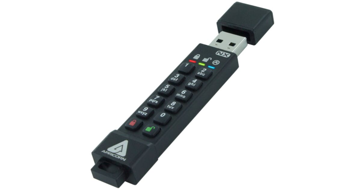 Apricorn ASK3-NX USB-Stick 128 GB USB Typ-A 3.2 Gen 1 (3.1 Gen 1 ...