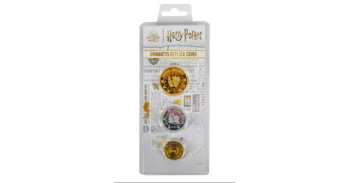 Harry Potter: Gringotts Coin Replica Collection (3 pcs) / Harry Potter ...