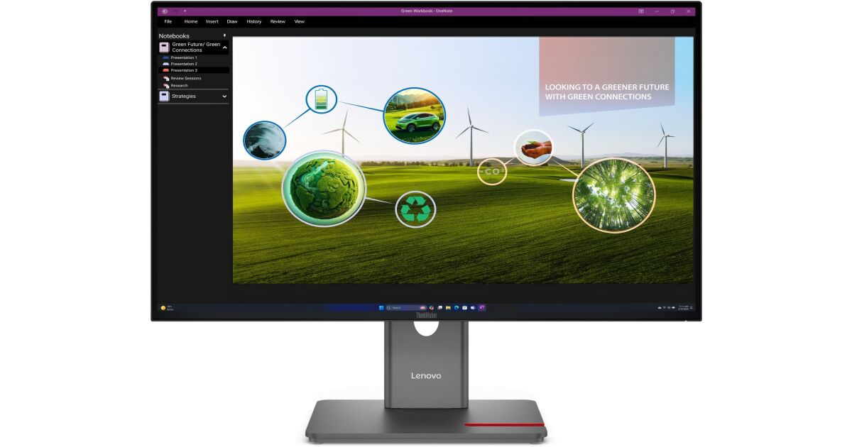 LENOVO ThinkVision P27Q-40 27 hüvelykes 2560x1440 IPS 120Hz Daisy Chain ...