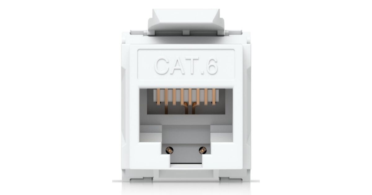 Cat.6 Keystone-Modul, 12er-Pack (weiß, werkzeugfrei) | Pepita.com