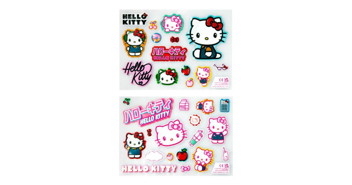 Hello Kitty Puffy Gadget Decals (32 pcs) / naklejki dekoracyjne Hello ...