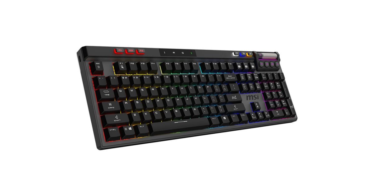 MSI STRIKE PRO WIRELESS | Gaming keyboard | Wireless | US | Black | 2.4 ...