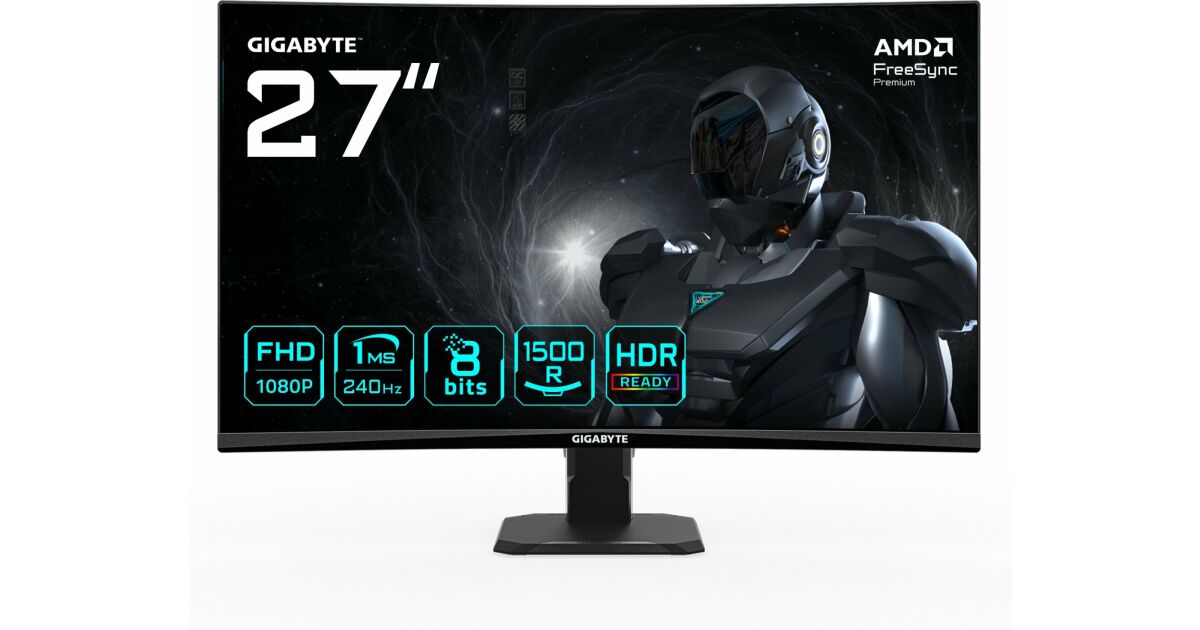 Gigabyte | GS27FC2 EK | 27 | VA | FHD | 240 Hz | 1 ms | 1920 x 1080 ...