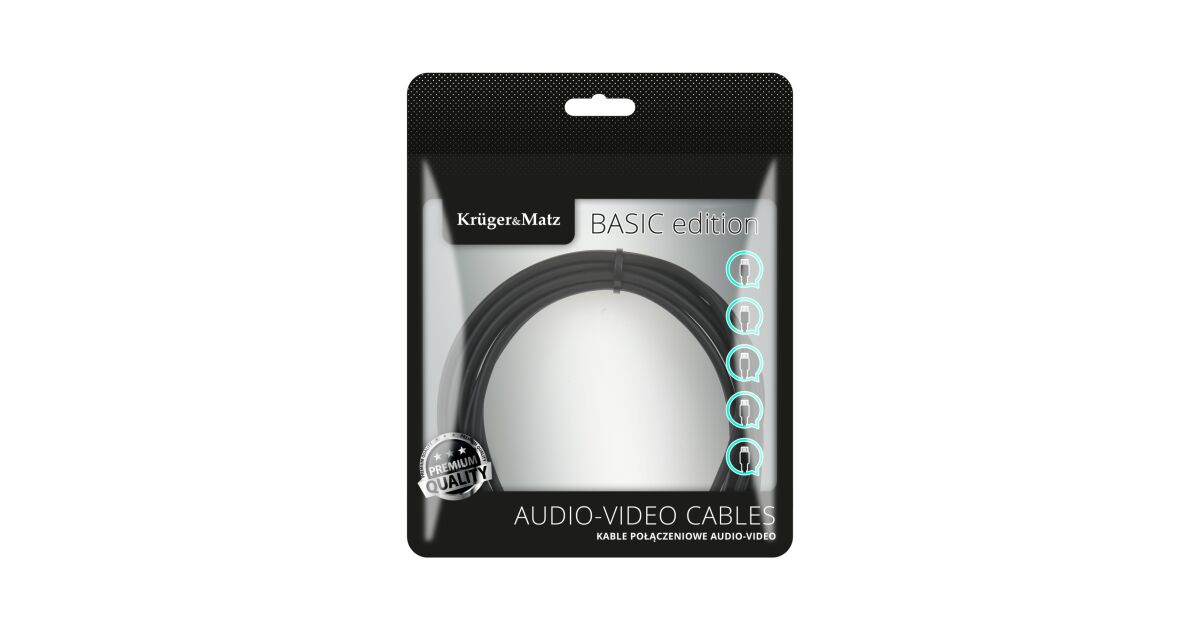 RCA kábel Kruger&Matz Basic 100cm | Pepita.hu