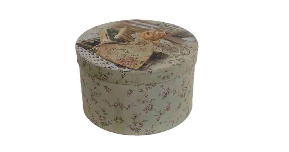 Geschenkbox-Set (3er-Pack) – Blumen 100-14/Klein (D15 x H8 cm, 1 Stück ...