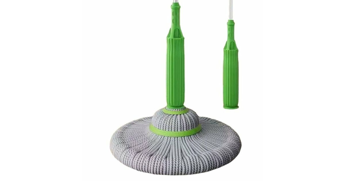 Mop profesional cu cap rotativ 360°, din microfibra, usor de folosit ...