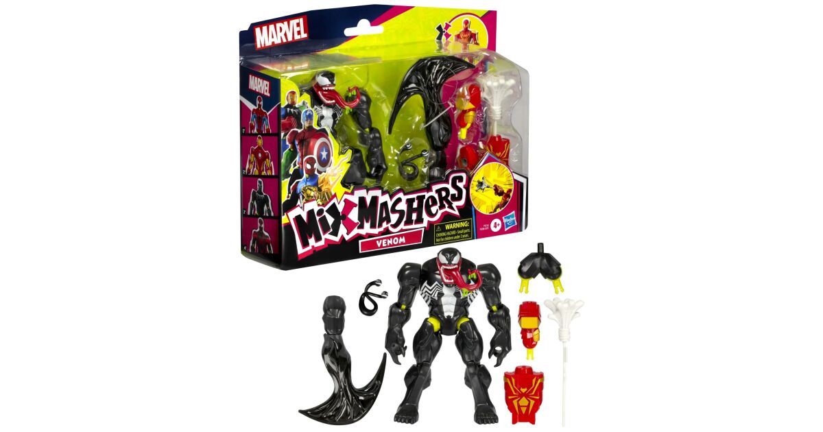 Figura kiegészítőkkel, Marvel Pókember, Mixmashers, Venom | Pepita.hu