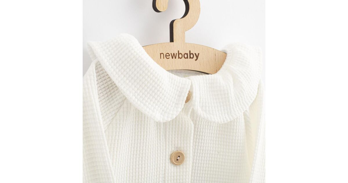 Baba kabátka gombokkal New Baby Luxury clothing Laura fehér | Pepita.hu