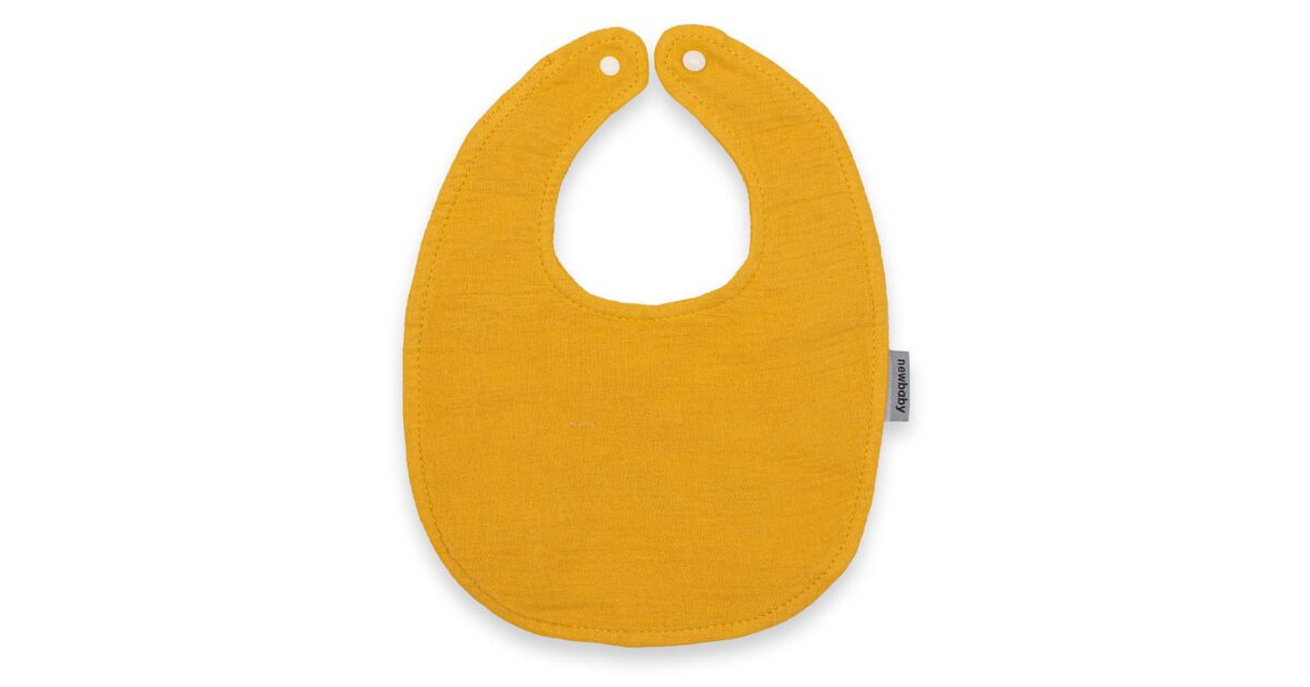 Muszlin baba előke New Baby mustard | Pepita.hu