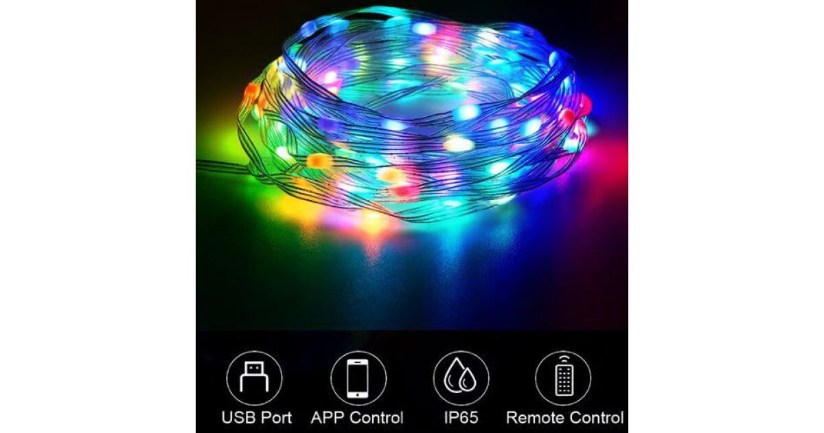 FAIRY Light Led magic fényfüzér 100 Led. 2db felett -10%. Bluetooth+ ...