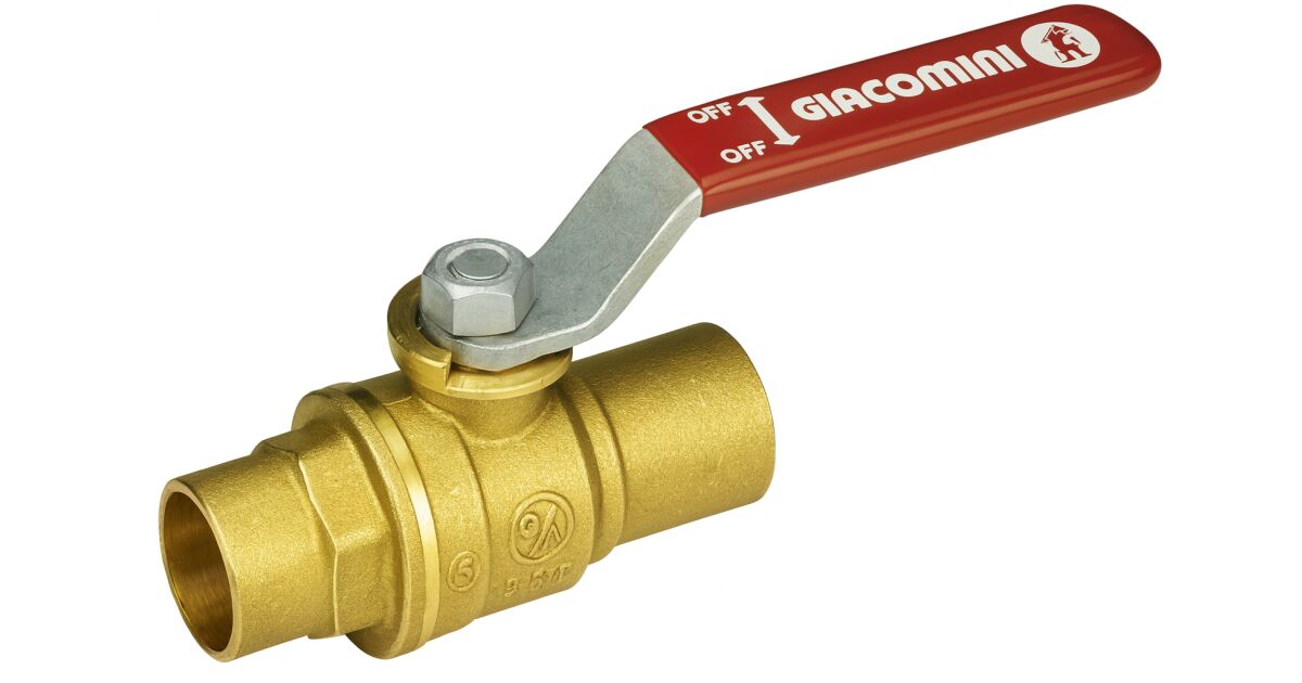 Robinet cu bila Giacomini R258Y006, pentru lipire teava cupru Ø28 mm ...