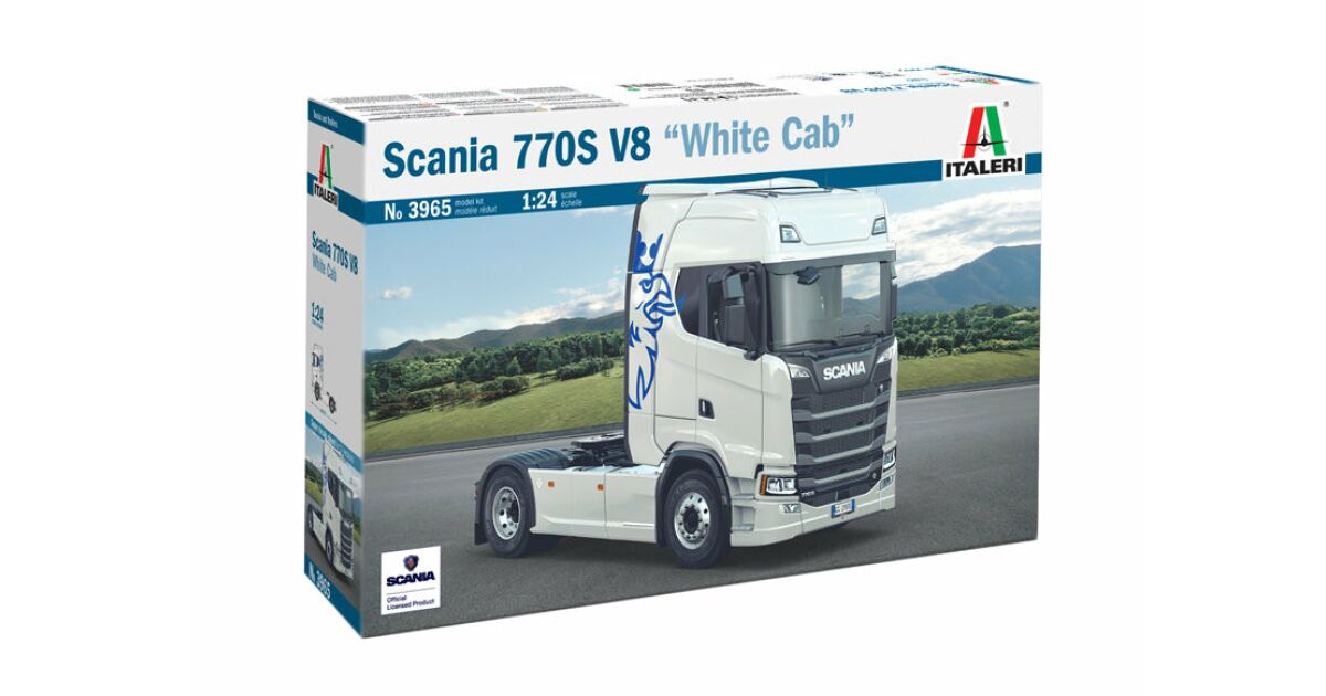 Macheta automodel de construit Camion si remorca Scania 770S V8 “White ...