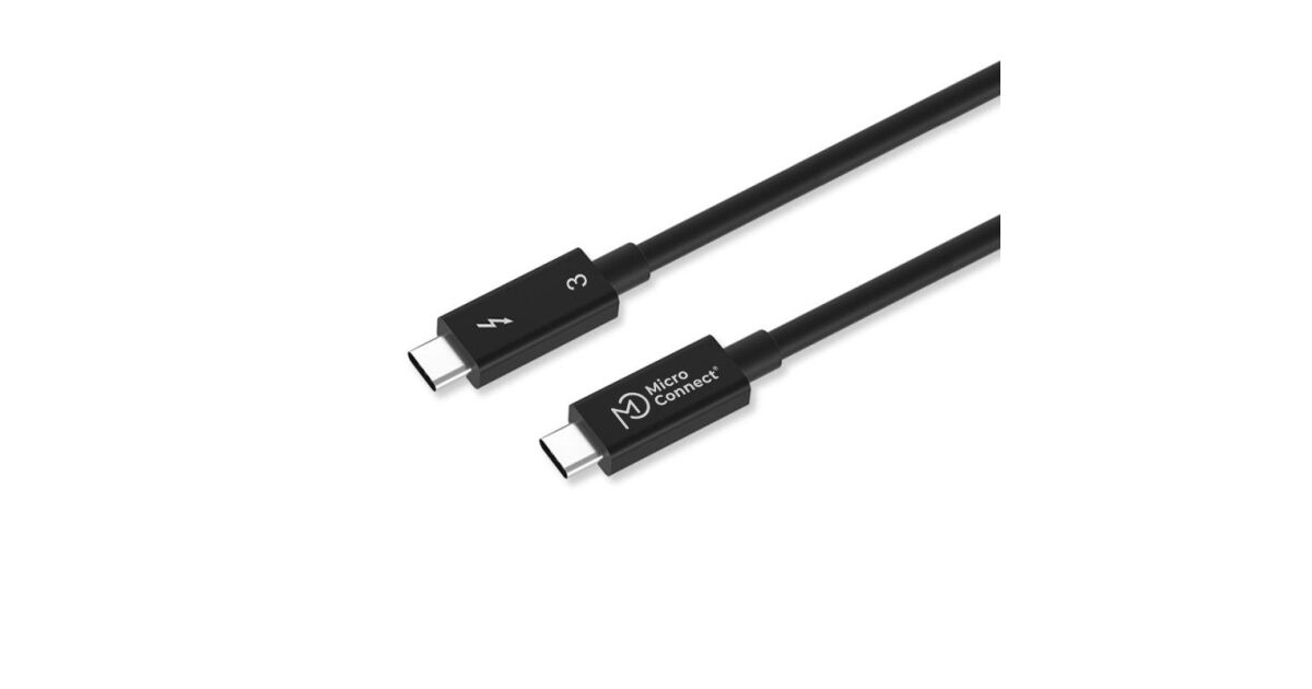 Cablu MicroConnect Premium Thunderbolt 3, 2M, Fără halogen, 240W USB ...
