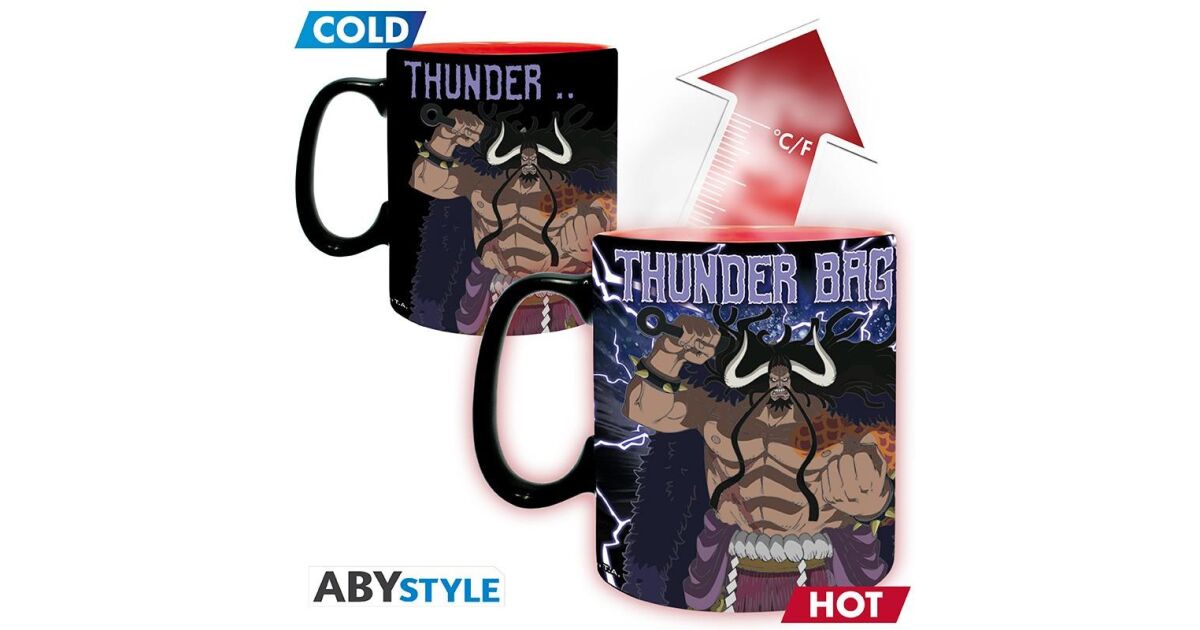 ONE PIECE cană schimbare de căldură (460 ml) Luffy vs Kaidou / One ...