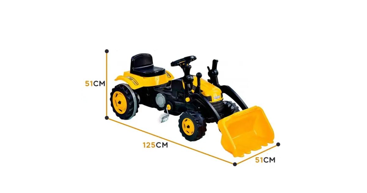 WOOPIE pedál traktor Farmer MaxTrac Classic Spoon Buldózer | Pepita.hu