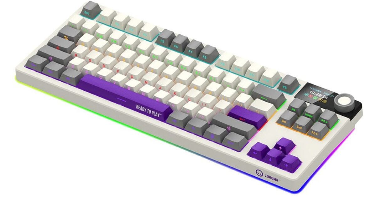 LORGAR KBP70TKLW, Wireless TKL Mechanical Gaming Keyboard Pro, Bej ...