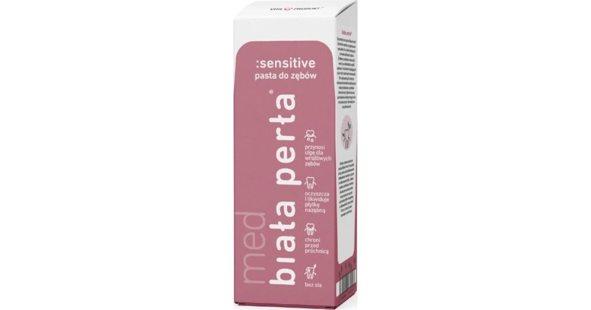 Pasta de dinți Sensitive Perla Albă 75ml | Pepita.com