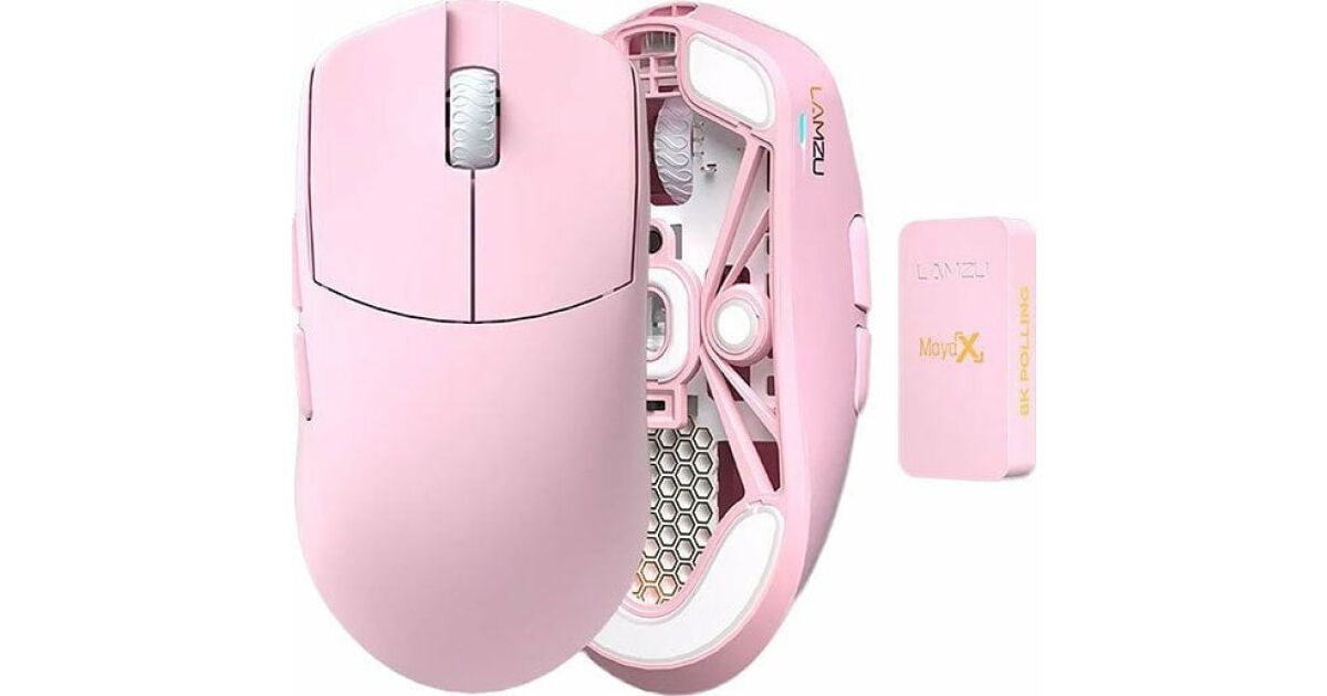 Lamzu Maya X Gaming Mouse 8K Wireless - Roz | Pepita.com