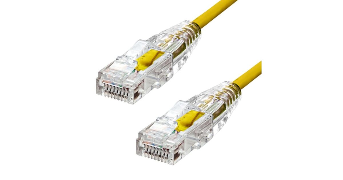 ProXtend Ultra Slim CAT6 U/UTP CU LSZH Ethernet Cable Yellow 4m ...