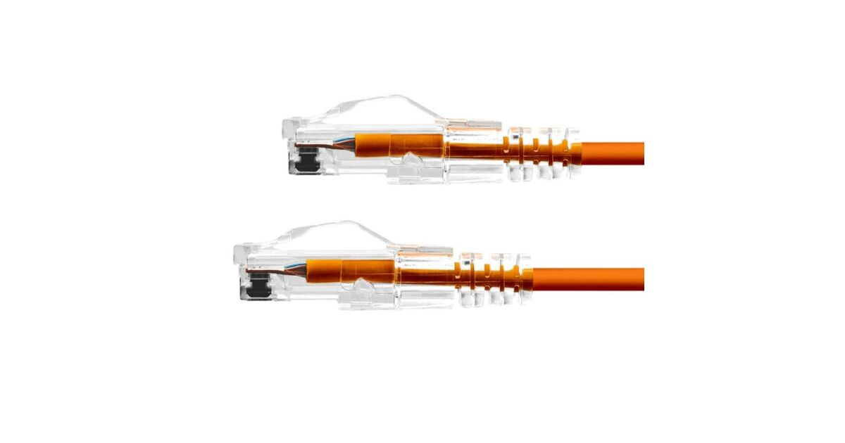 Cablu Ethernet ProXtend Ultra Slim CAT6 U/UTP CU LSZH Portocaliu 4m ...