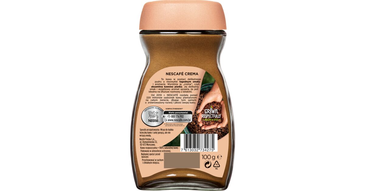 Nescafe NESCAFÉ SENSAZIONE CREMÉ BORCAN 100G NESCAFE 100 G 12114979 ...